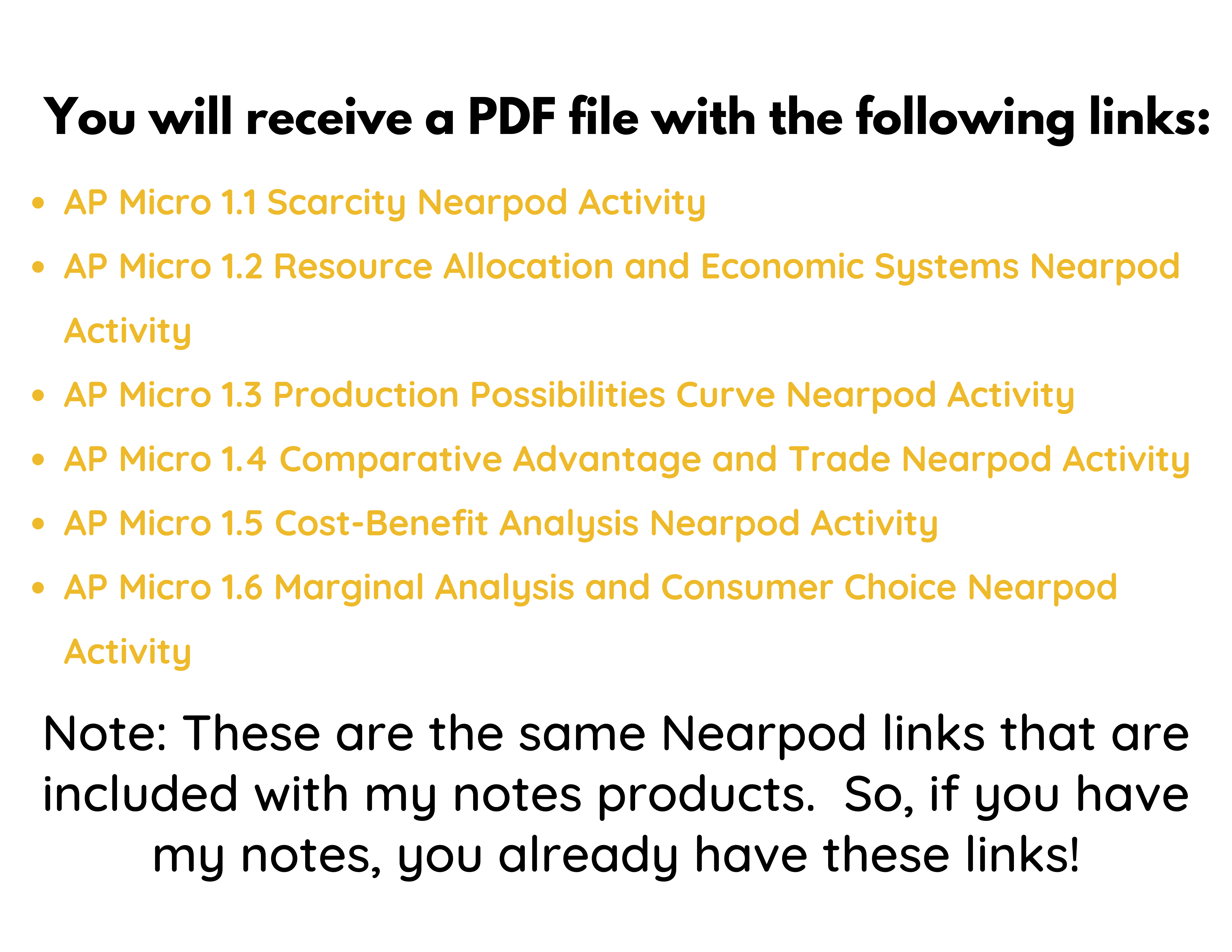 AP Microeconomics Unit 1 Interactive Activities | Nearpods - Michelle Wood