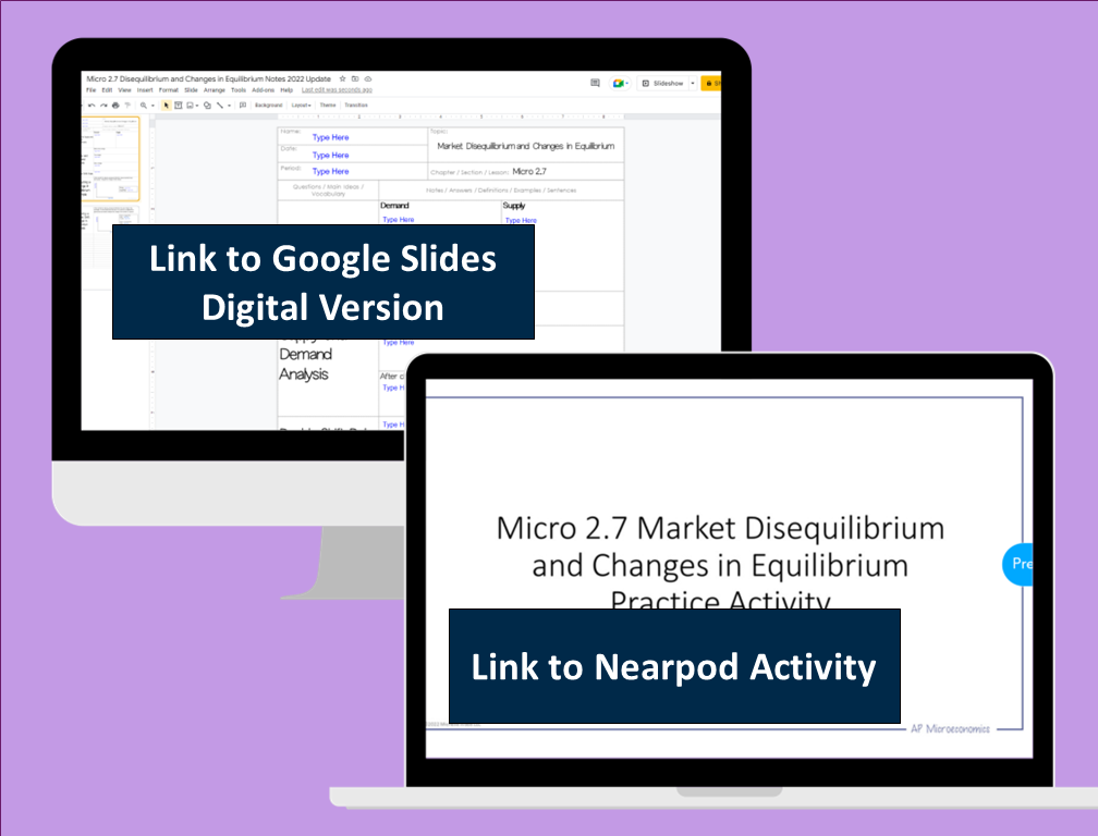 Micro 2.7 Market Disequilibrium and Changes in Equilibrium Cornell ...