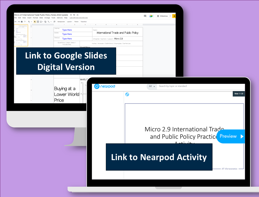 Micro 2.9 International Trade and Public Policy Cornell Notes ...