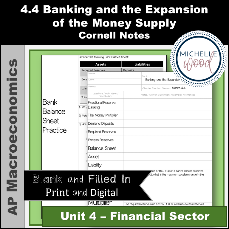 Macro 4.4 Banking and the Expansion of the Money Supply Notes ...